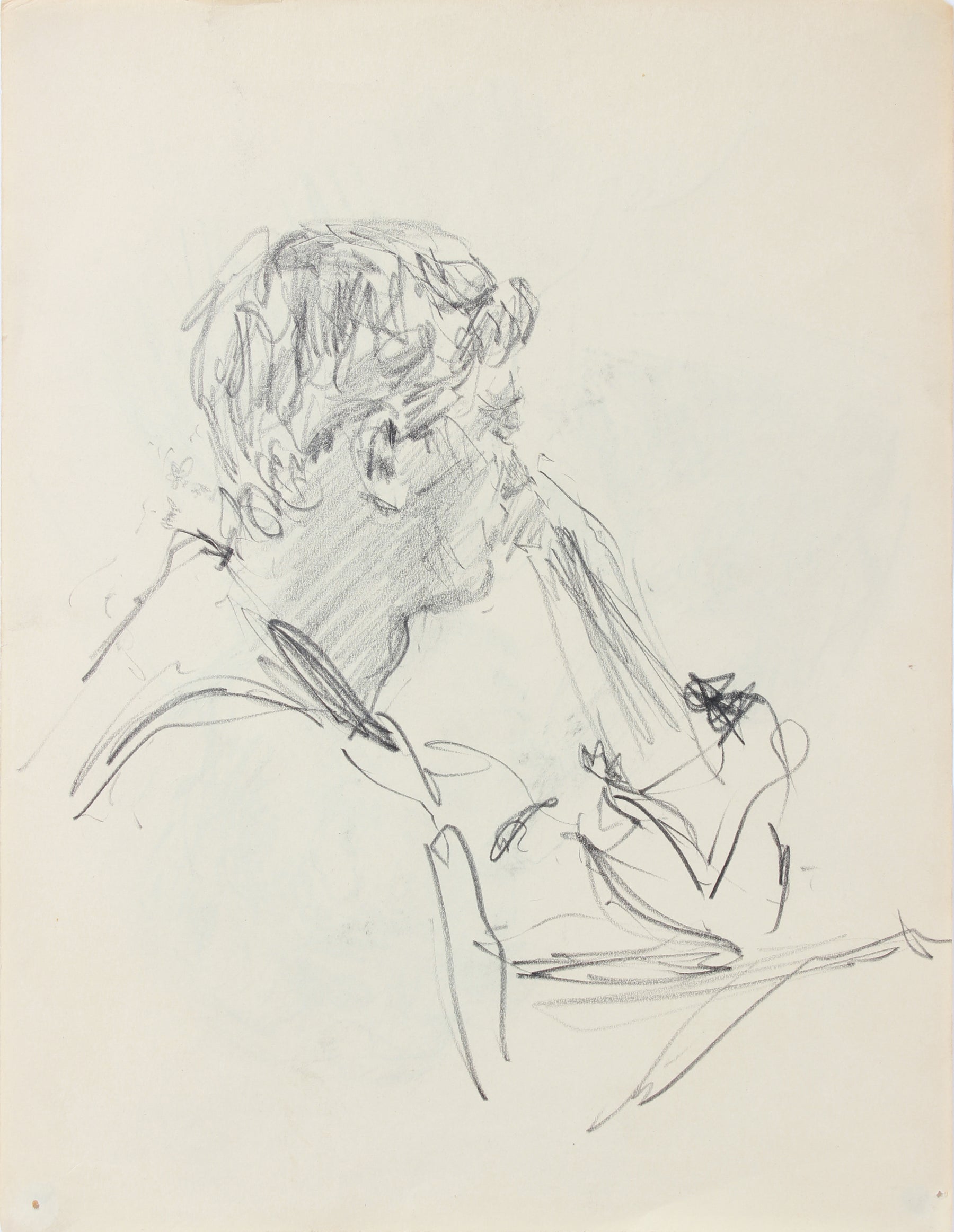 Richard Caldwell Brewer | Relaxed Male Portrait Study | 1940-50s ...