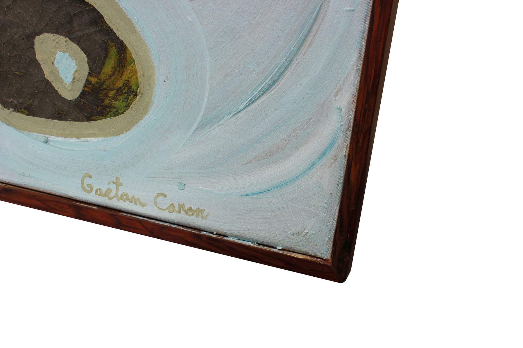 Gaetan Caron | "Indigenous Icon" | 2019 Oil & Clay Collage - Lost Art Salon