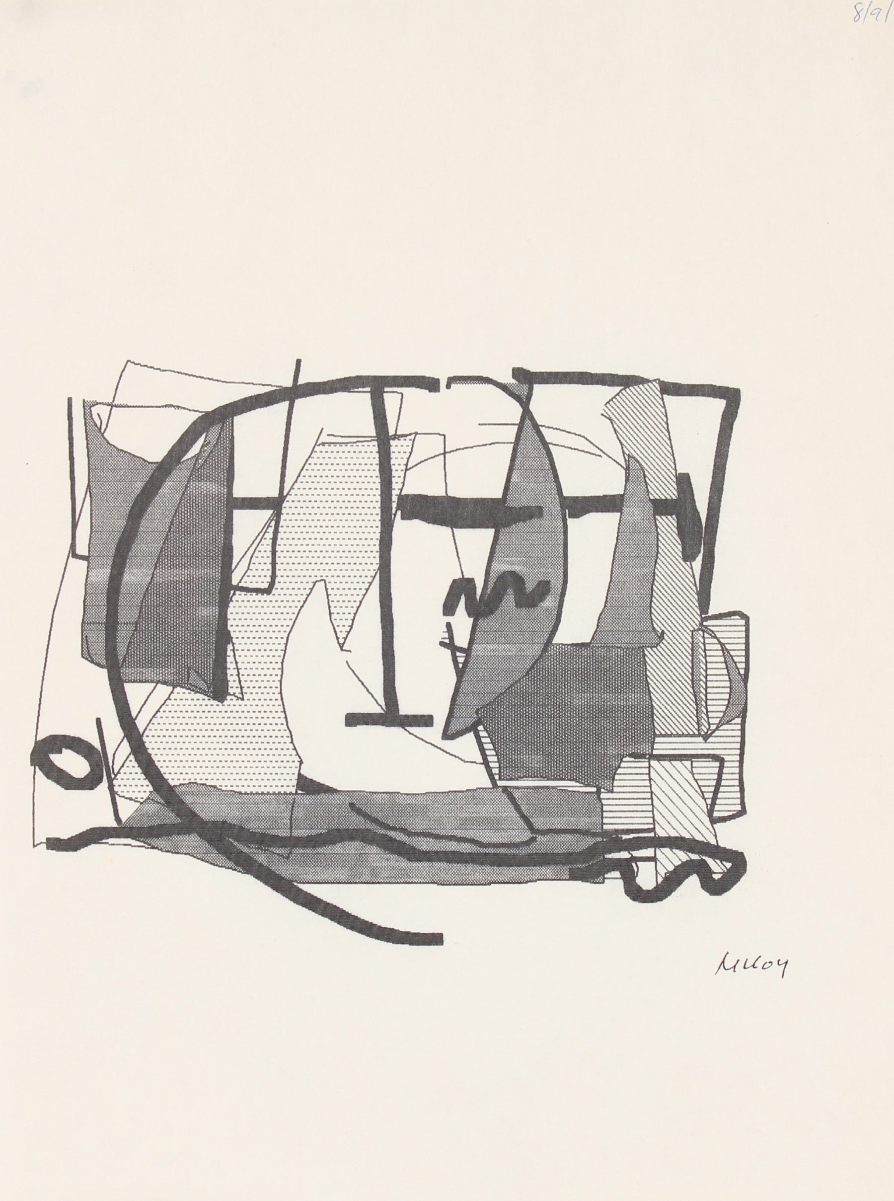 Paul McCoy | 1972 Ink Cityscape Architectural Study - Lost Art Salon