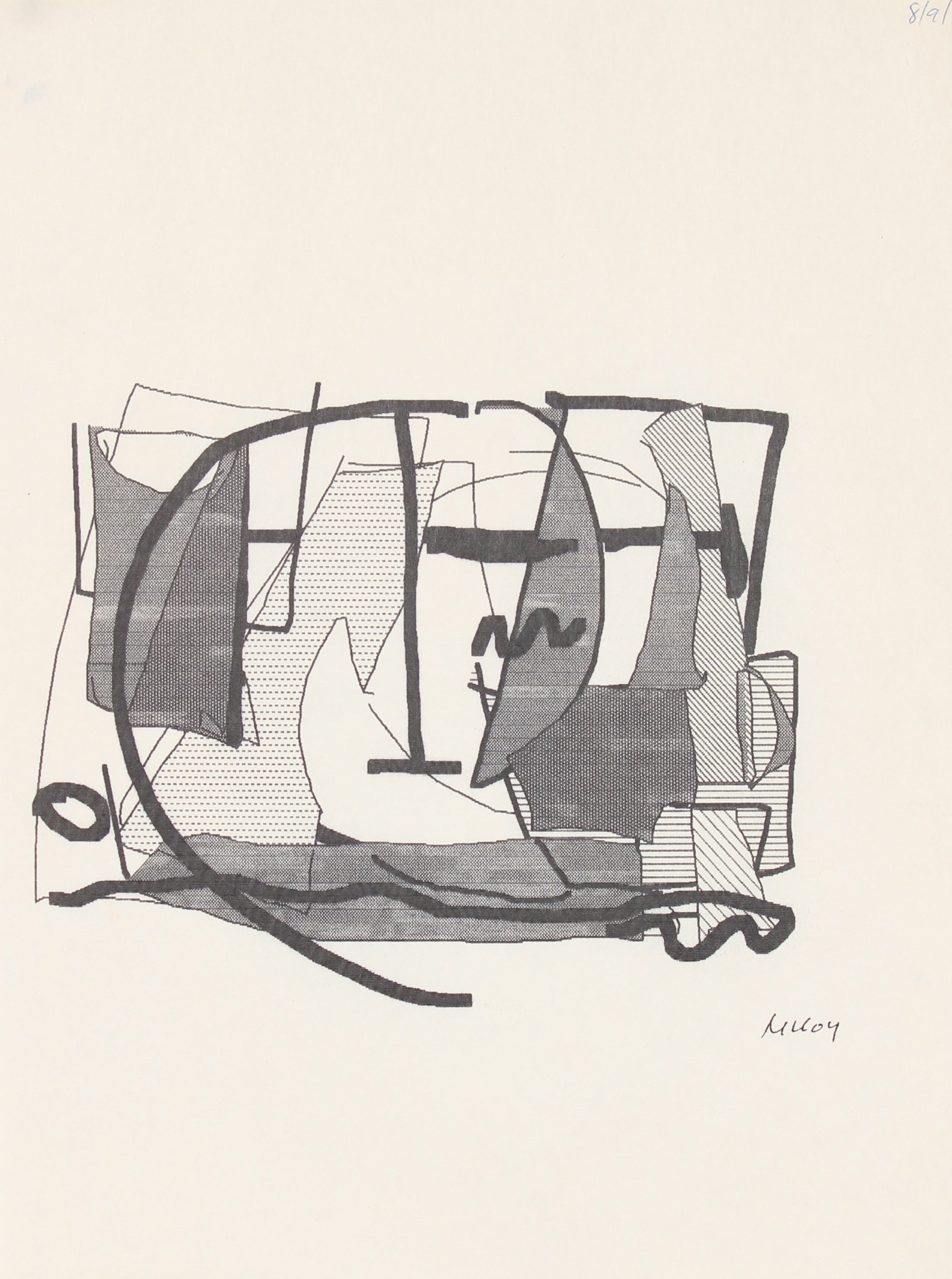 Paul McCoy | 1972 Ink Cityscape Architectural Study - Lost Art Salon
